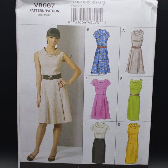 Vogue | Dresses | Vouge Pattern V8667 Womens 6 Dress Size 824 | Poshmark